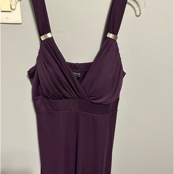 Dresses | Deep Purple Party Dress With Silver Accents | Poshmark